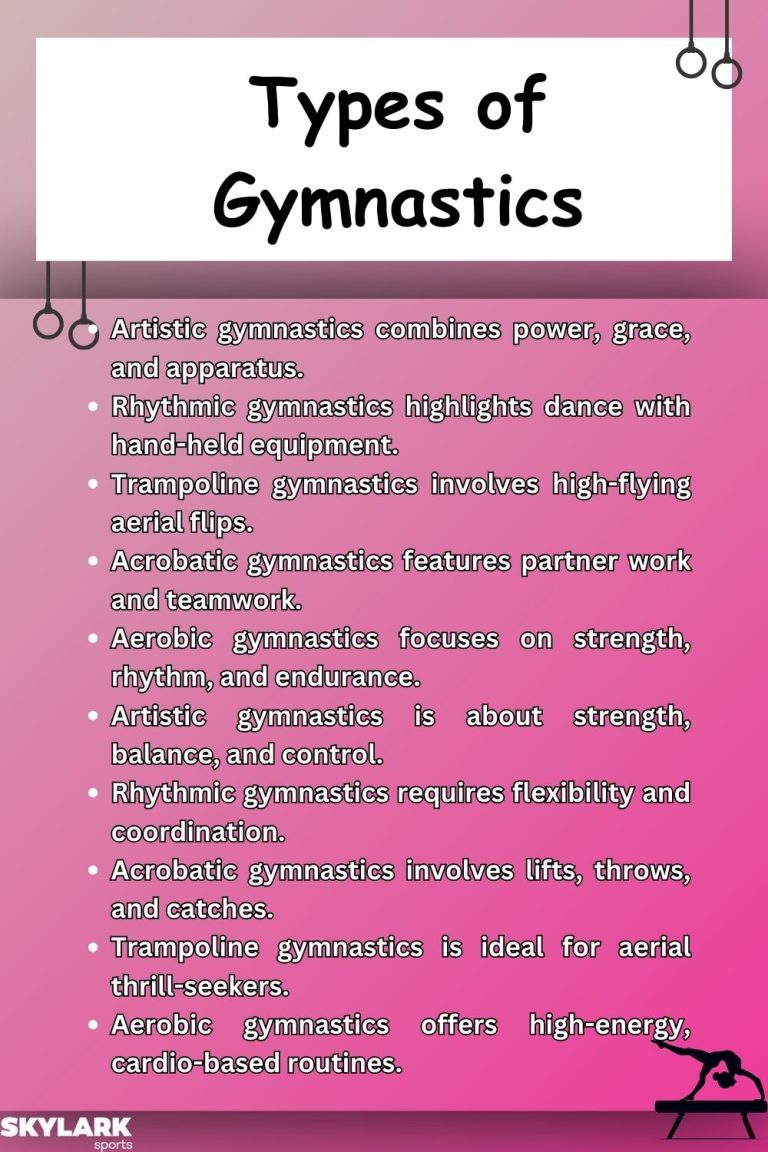 5 Types of Gymnastics - Skylark Sports